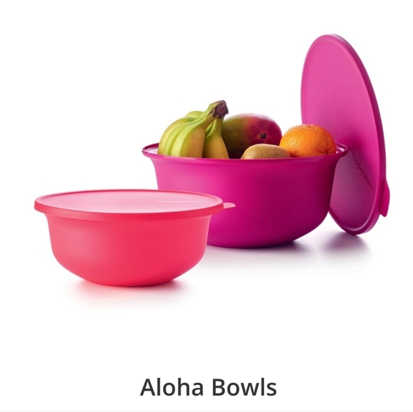 Tupperware | Kitchen | Tupperware Aloha 2pc Bowls 4l And 2l | Poshmark